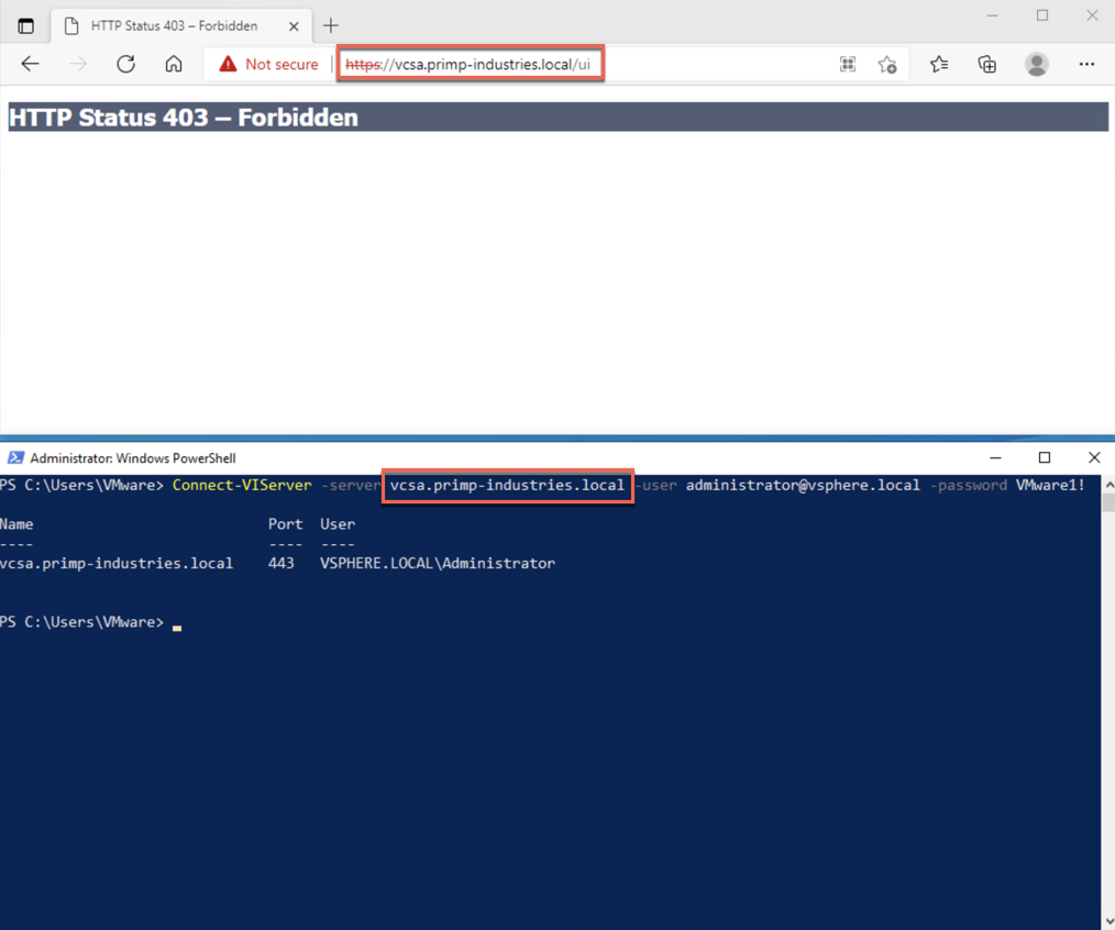 How to restrict vSphere UI access while maintaining vSphere API ...